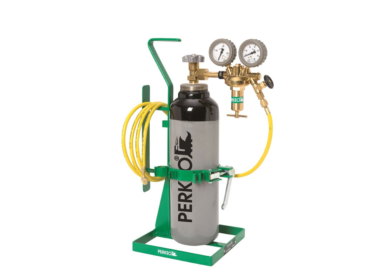 Stikstof montage apparaat - 40 bar met 5 l fles - versie voo | Delville.nl